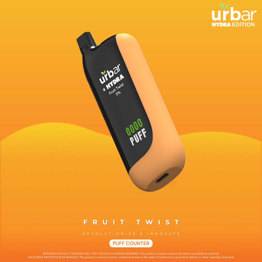 Urbar x Hydra Puff Counter Disposable Vapes | 5000 Puffs | 10-Pack Bulk ...
