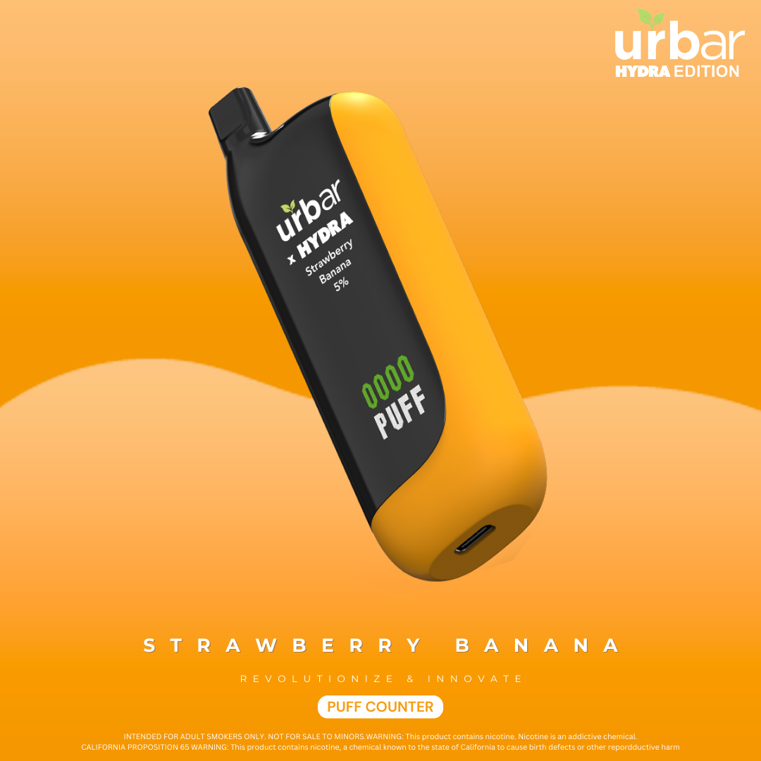 Urbar x Hydra Puff Counter Disposable Vapes | 5000 Puffs | 10-Pack Bulk ...